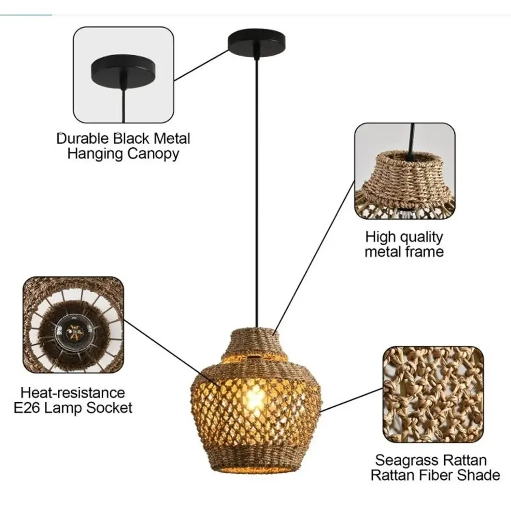 Teru Ji Kaikang | Holiday | Teru Ji Kaikang 2pack 1 Boho Rattan Pendant ...